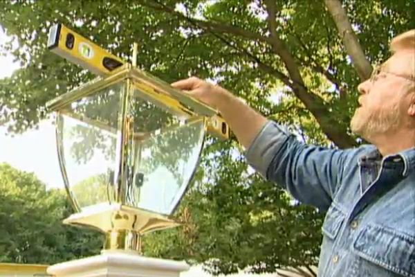 How to Put a Lamp Post Outdoors and Wire It • HouseCalls